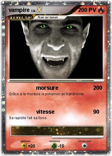 Pokémon vampire 393 393 - morsure - Ma carte Pokémon