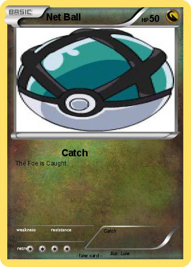 Pokémon Net Ball 3 3 - Catch - My Pokemon Card