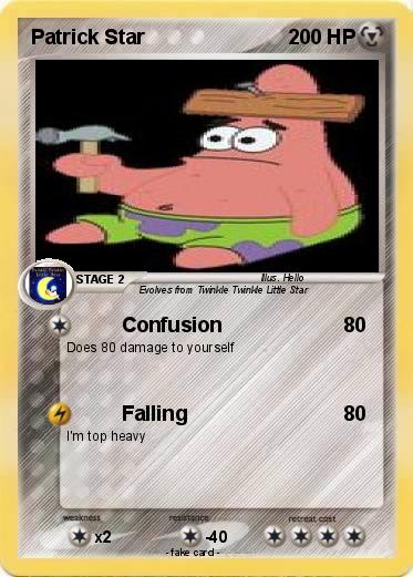 Pokémon Patrick Star 149 149 - Confusion - My Pokemon Card
