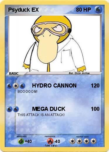 Pokémon Psyduck EX 8 8 - HYDRO CANNON - My Pokemon Card