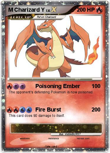 Pokémon M Charizard Y 61 61 - Poisoning Ember - My Pokemon Card