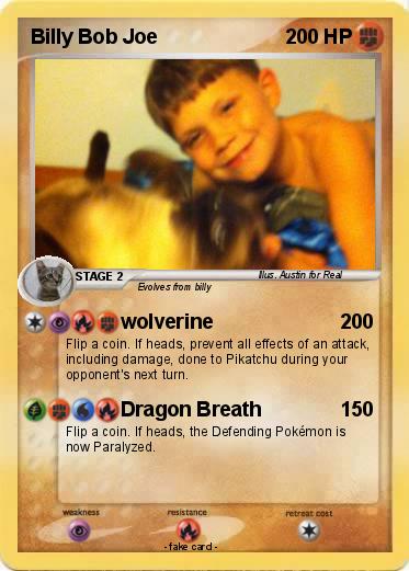 Pokémon Billy Bob Joe 15 15 - wolverine - My Pokemon Card