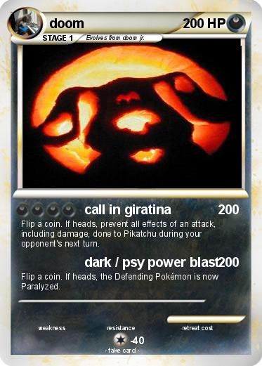 Pokémon doom 312 312 - call in giratina - My Pokemon Card