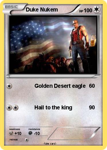 Pokémon Duke Nukem 59 59 - Golden Desert eagle - My Pokemon Card
