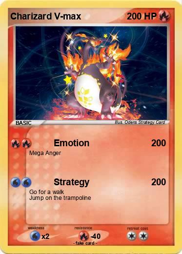Pokémon Charizard V max 5 5 - Emotion - My Pokemon Card