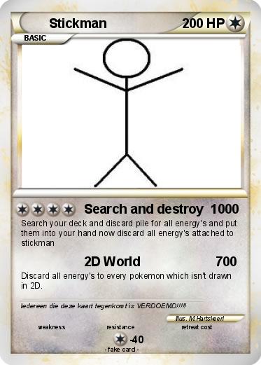 Pokémon Stickman 83 83 - Search and destroy 1000 - My Pokemon Card