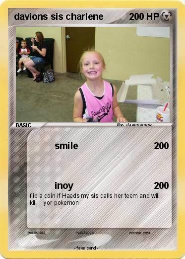 Pokémon davions sis charlene - smile - My Pokemon Card