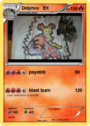 Pokémon Delphox EX 18 18 - psystirk - My Pokemon Card