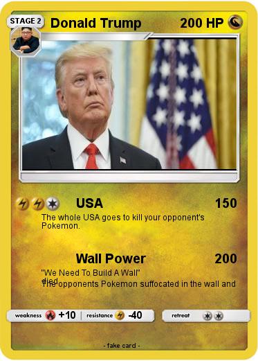 Pokémon Donald Trump 4788 4788 - USA - My Pokemon Card