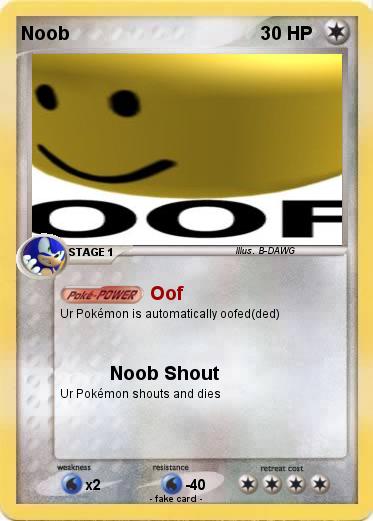 Pokémon Noob 1217 1217 - Oof - My Pokemon Card