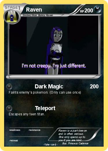 Pokémon Raven 344 344 - Dark Magic - My Pokemon Card