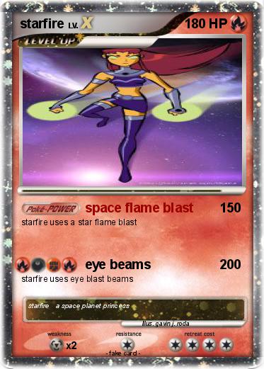 Pokémon starfire 31 31 - space flame blast - My Pokemon Card