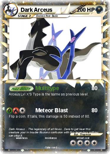 Pokémon Dark Arceus 93 93 - Multitype - My Pokemon Card