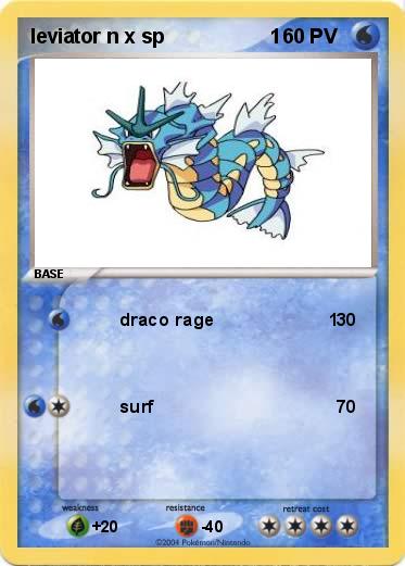 Pokémon leviator n x sp 1 1 - draco rage 1 - Ma carte Pokémon