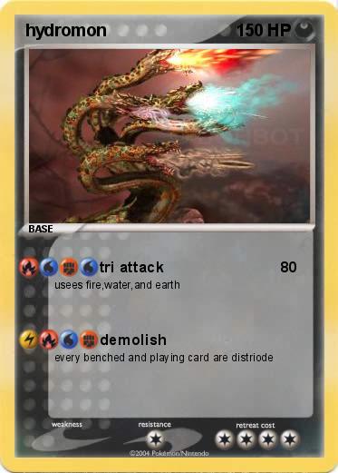Pokémon hydromon - tri attack - My Pokemon Card