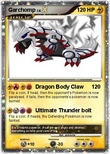 Pokémon Garchomp 500 500 - Dragon Body Claw - My Pokemon Card