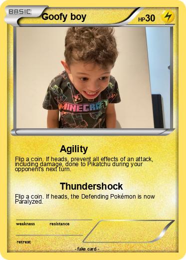 Pokémon Goofy boy 2 2 - Agility - My Pokemon Card