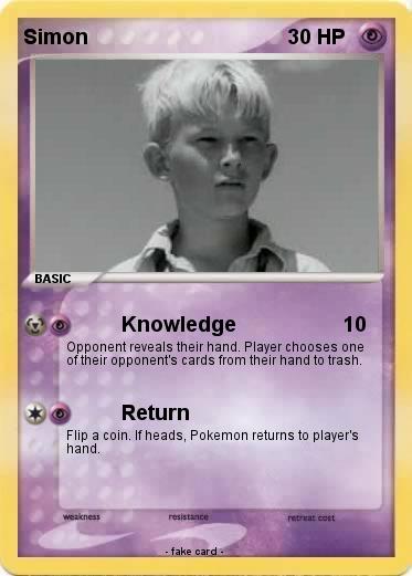 Pokémon Simon 796 796 - Knowledge - My Pokemon Card