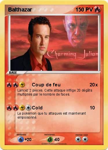 Pokémon Balthazar - Coup de feu - Ma carte Pokémon