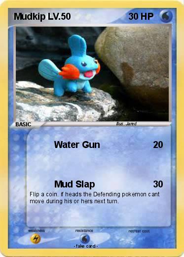Pokémon Mudkip LV 50 50 - Water Gun - My Pokemon Card