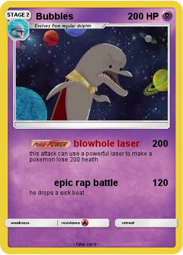Pokémon Bubbles 266 266 - blowhole laser - My Pokemon Card