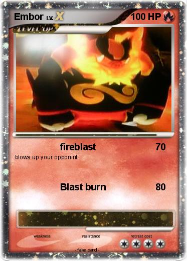 Pokémon Embor 1 1 - fireblast - My Pokemon Card