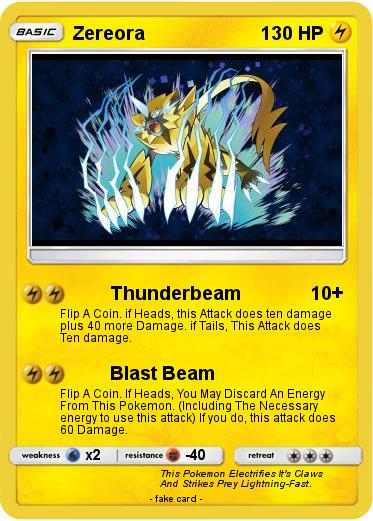 Pokémon Zereora - Thunderbeam - My Pokemon Card