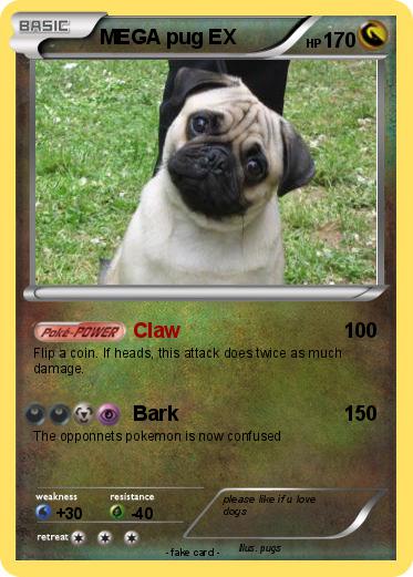 Pokémon MEGA pug EX - Claw - My Pokemon Card