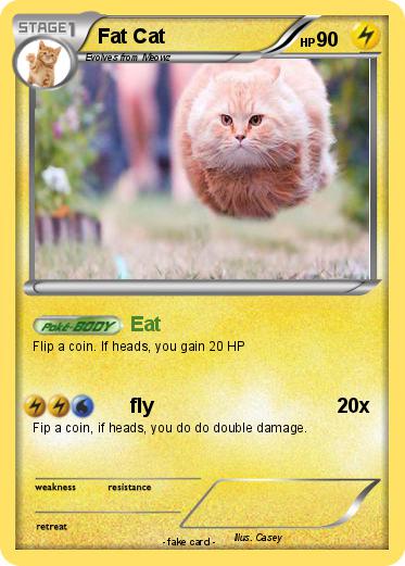 Pokémon Fat Cat 287 287 - Eat - My Pokemon Card
