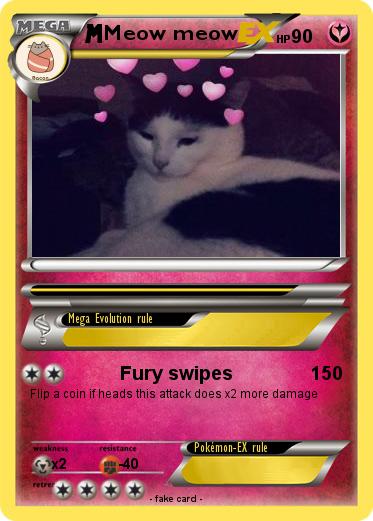 Pokémon Meow meow 30 30 - Fury swipes - My Pokemon Card