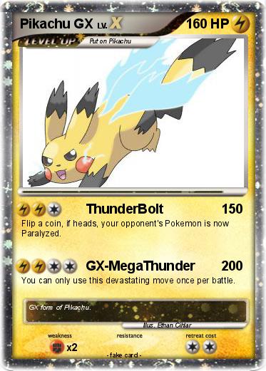 Pokémon Pikachu GX 12 12 - ThunderBolt - My Pokemon Card