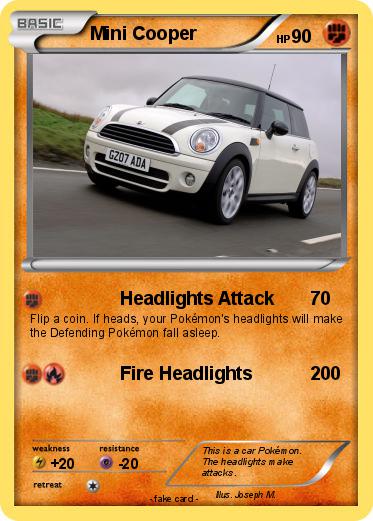 Pokémon Mini Cooper 19 19 - Headlights Attack - My Pokemon Card