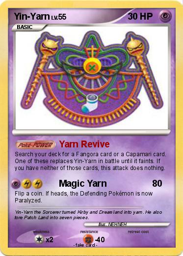 Pokémon Yin Yarn 12 12 - Yarn Revive - My Pokemon Card