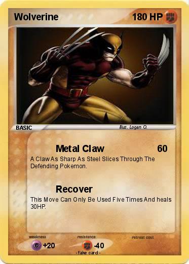 Pokémon Wolverine 406 406 - Metal Claw - My Pokemon Card