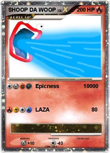 Pokémon SHOOP DA WOOP 169 169 - Epicness 10000 - My Pokemon Card