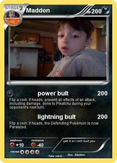 Pokémon Maddon - power bult - My Pokemon Card