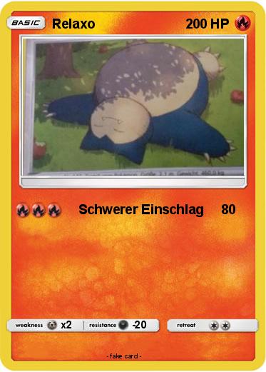 Pokémon Relaxo 13 13 - Schwerer Einschlag - My Pokemon Card