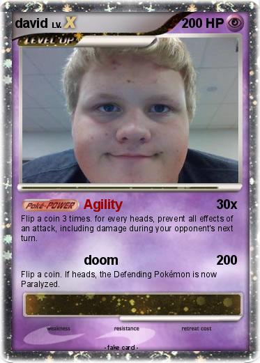 Pokémon david 1989 1989 - Agility - My Pokemon Card