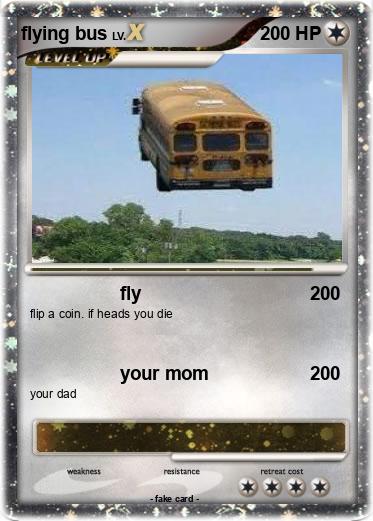 Pokémon flying bus - fly - My Pokemon Card