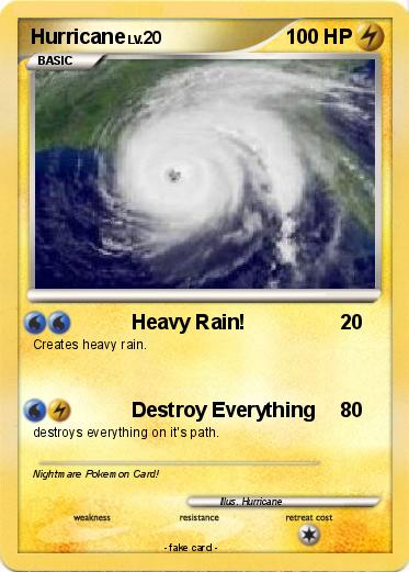 Pokémon Hurricane 18 18 - Heavy Rain! - My Pokemon Card