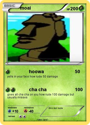 Pokémon moai 7 7 - hoowa - My Pokemon Card