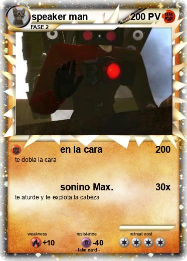 Pokémon speaker man 3 3 - en la cara - Mi carta pokémon