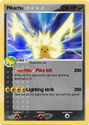 Pokémon Pikachu 10048 10048 - Pika kill - My Pokemon Card