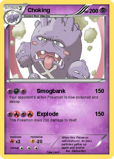 Pokémon Choking 9 9 - Smogbank - My Pokemon Card