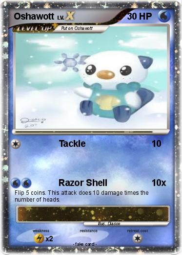 Pokémon Oshawott 456 456 - Tackle - My Pokemon Card