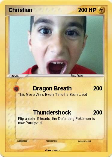 Pokémon Christian 314 314 - Dragon Breath - My Pokemon Card