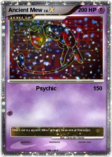 Pokémon Ancient Mew 169 169 - Psychic - My Pokemon Card