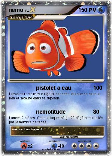 Pokémon nemo 107 107 - pistolet a eau - Ma carte Pokémon