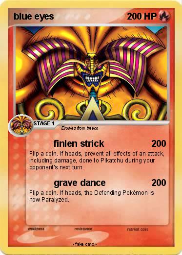 Pokémon blue eyes 321 321 - finlen strick - My Pokemon Card