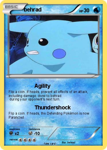 Pokémon behrad - Agility - My Pokemon Card
